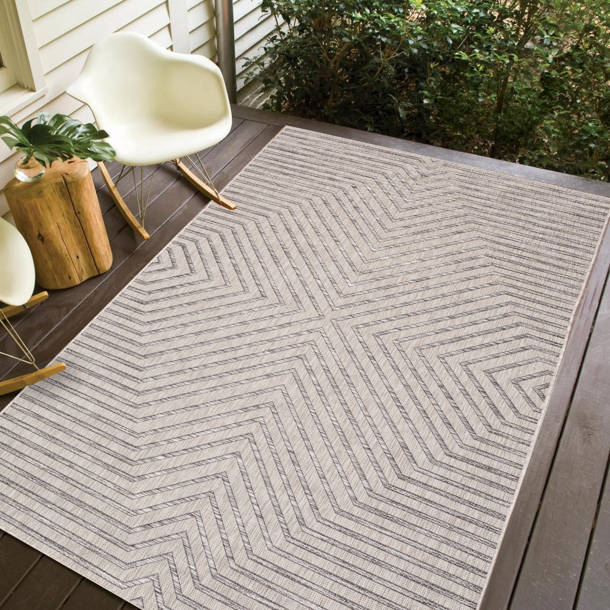 Union Rustic Tapis intérieur / extérieur ivoire / sable Annie et Commentaires - Wayfair Canada